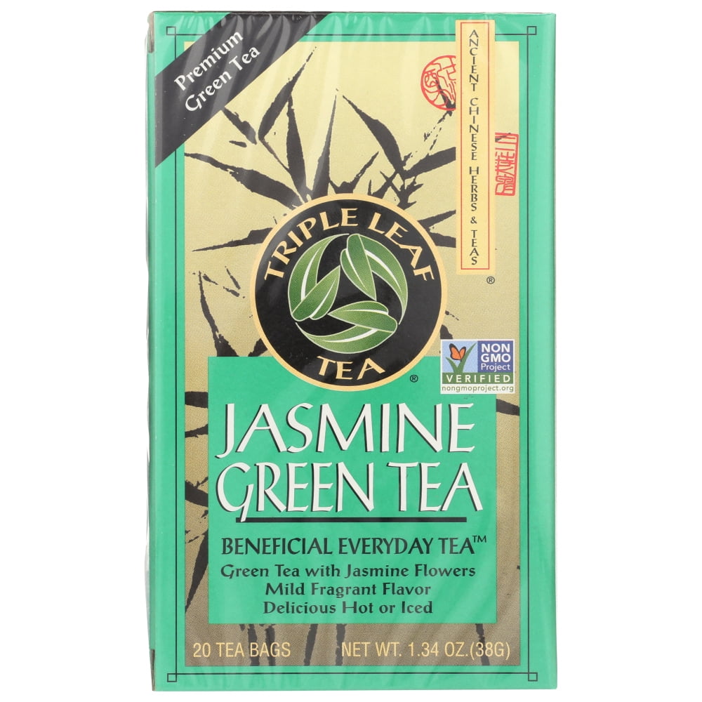 Triple Leaf Tea, Jasmine Green Tea, Beneficial Everyday Tea, 20 Tea ...