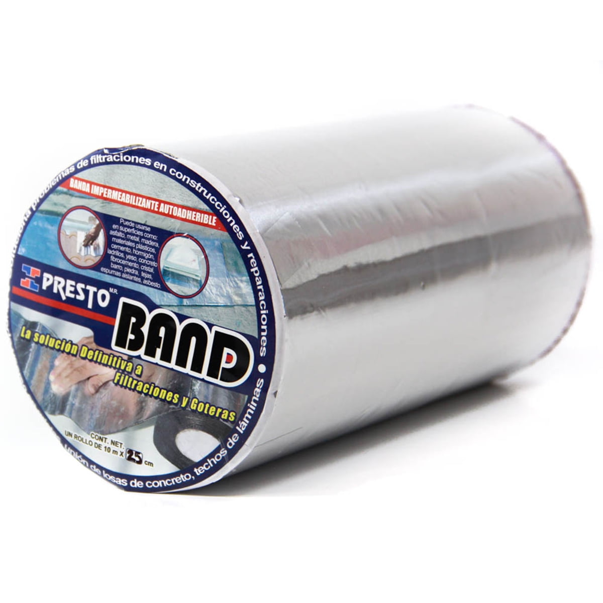 Banda Impermeabilizante Presto Aluminio 25cm x 10m | Bodega Aurrera en ...