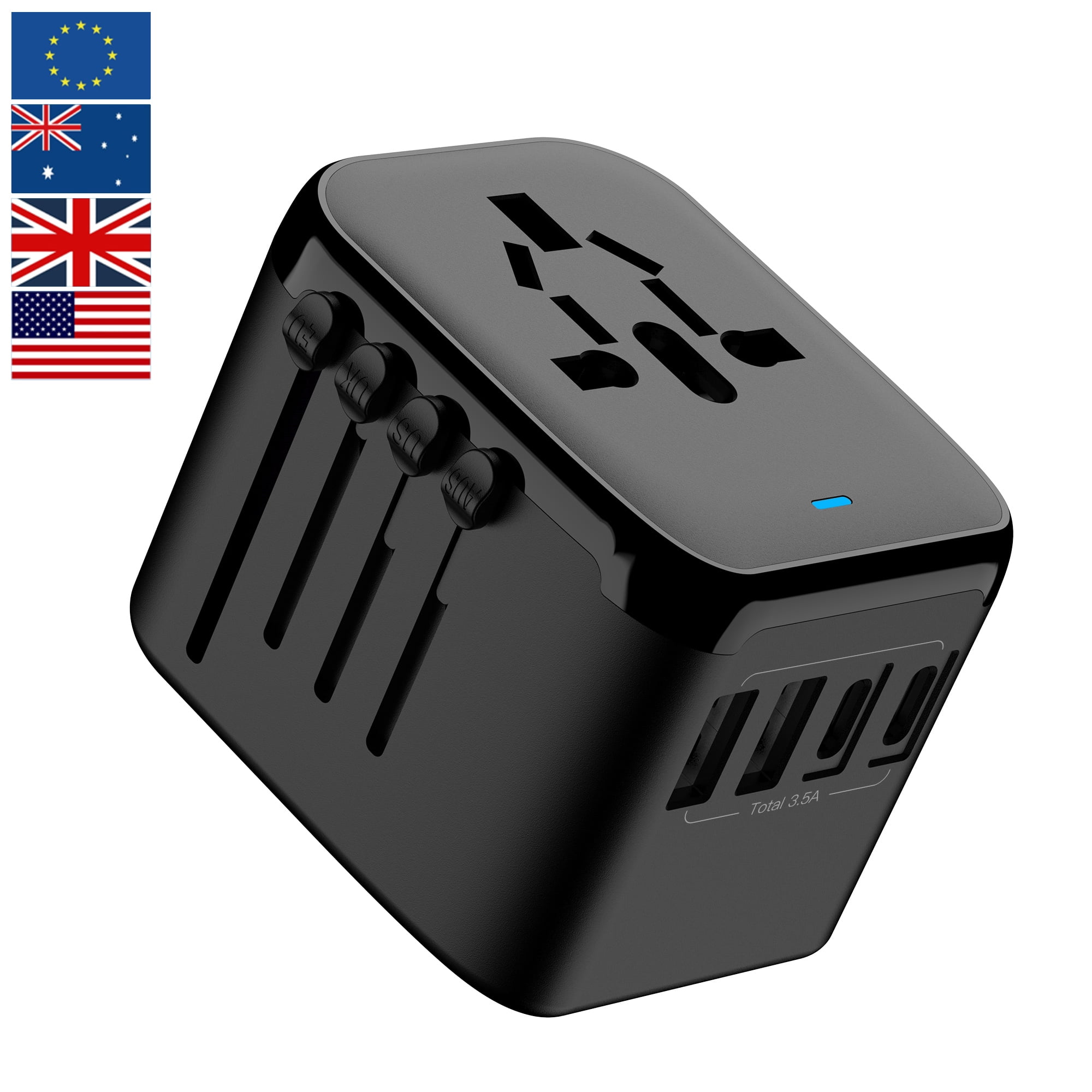 European Travel Plug Adapter, OGEDNAC International Plug Adapter with ...