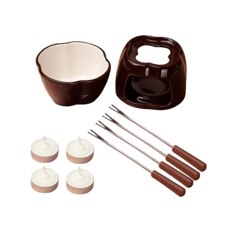 tredstone Chocolate Fondue Set Chocolate Cheese Fondue Pot Ceramic ...