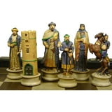 Medieval Times Crusades ARABIAN vs CHRISTIAN KNIGHTS Chess Set W ...