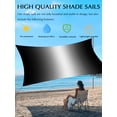 Black Grey Ombre Sun Shade Sail 12'X16' Modern Abstract Gradient ...
