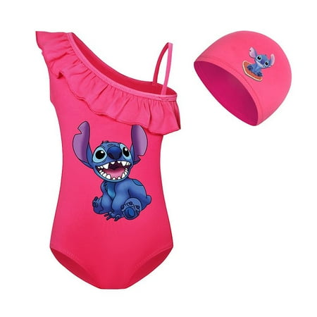 Kids Girls Lilo & Stitch Swimwear Swimming Costume Swimsuit Bikini Swim ...