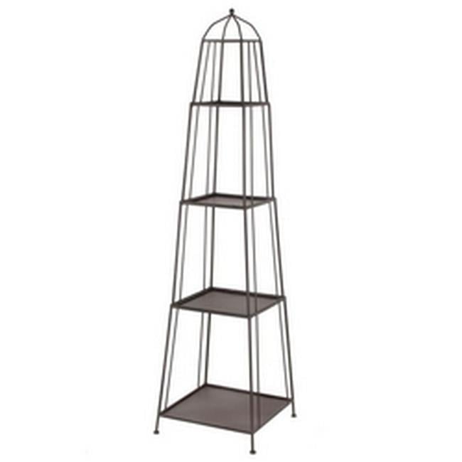 Brown Metal Obelisk Stackable Stand - Walmart.com