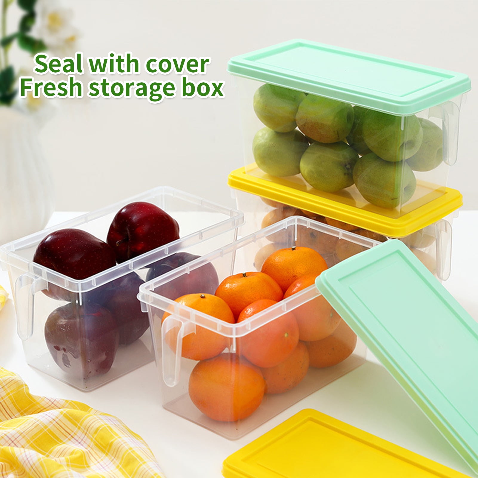 Hesroicy Storage Box Good Sealing Large Capacity Stable Stacking ...