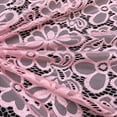 Stretch French Lace Embroidered Floral Florence 58 Wide Fabric Pink