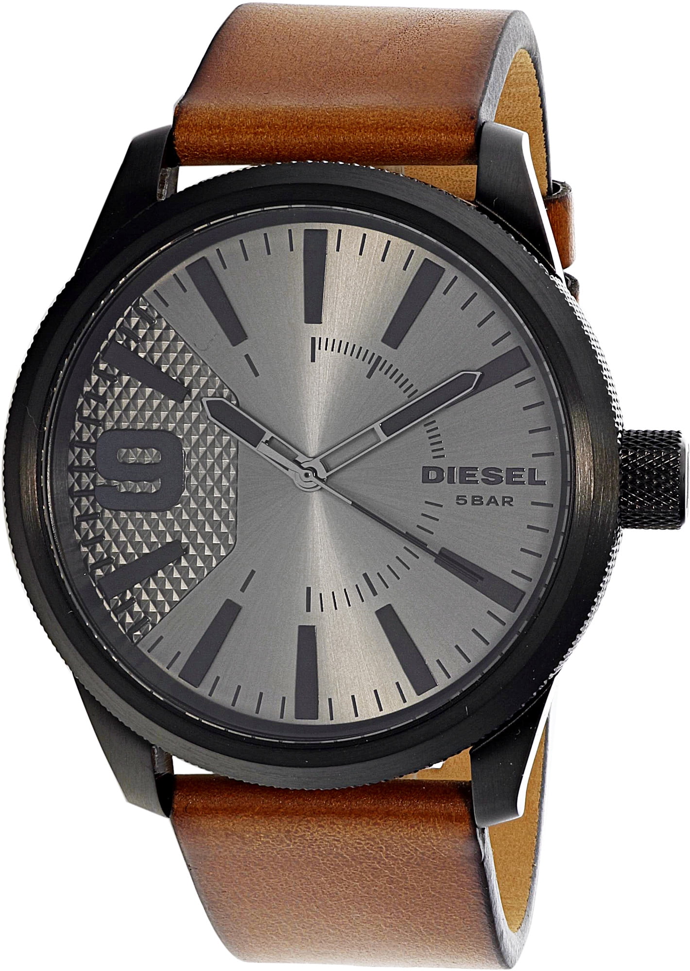 Diesel Men's Rasp DZ1764 Brown Leather Quartz Fashion Watch | Walmart ...