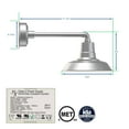 Cocoweb 12" Vintage LED Gooseneck Light in Silver with Metropolitan Arm ...