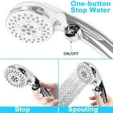 Camkey High Pressure Handheld Shower Head, Water-Saving Propeller ...