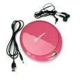 ByronStatics, Portable CD Player, Pink, Lightweight Personal Walkman ...