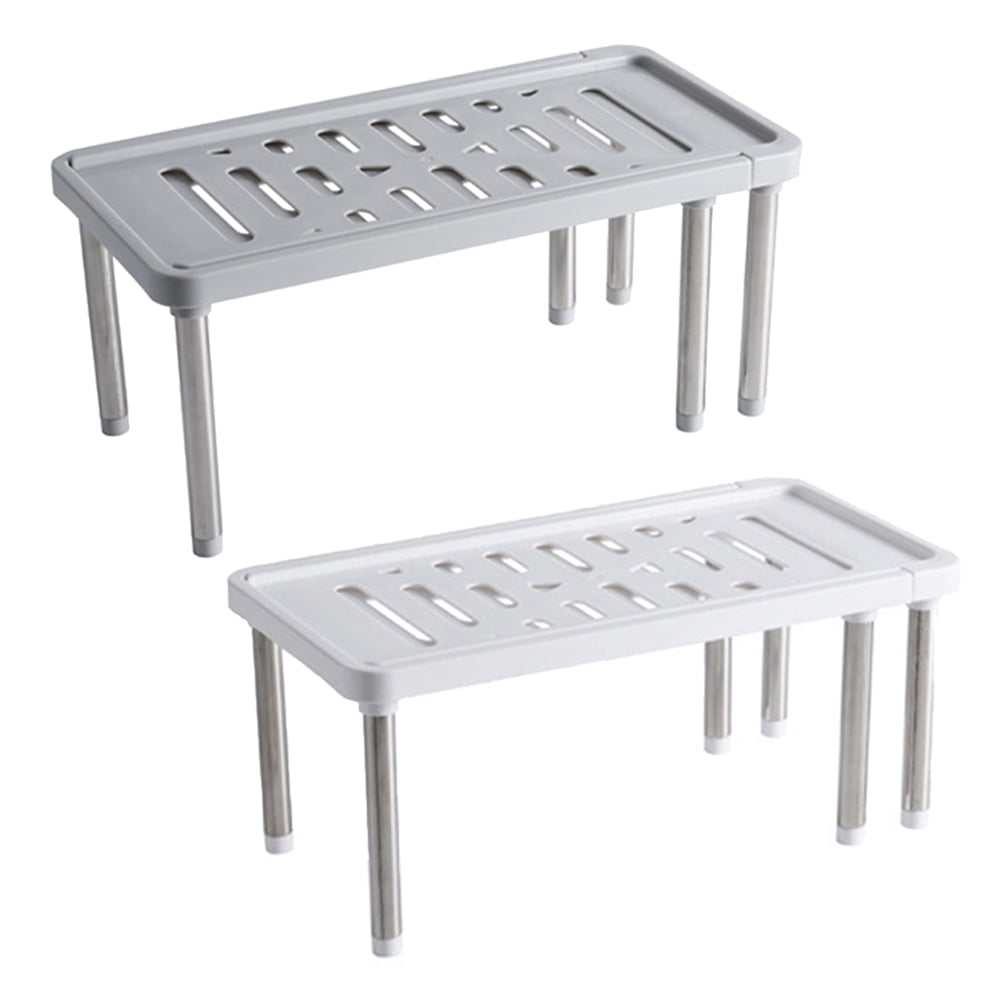 2 soportes de almacenamiento retráctiles con drenaje para estantes y ...