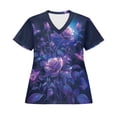 Binienty Scrubs for Women, Soft V-Neck Scrub Tops, Breathable ...