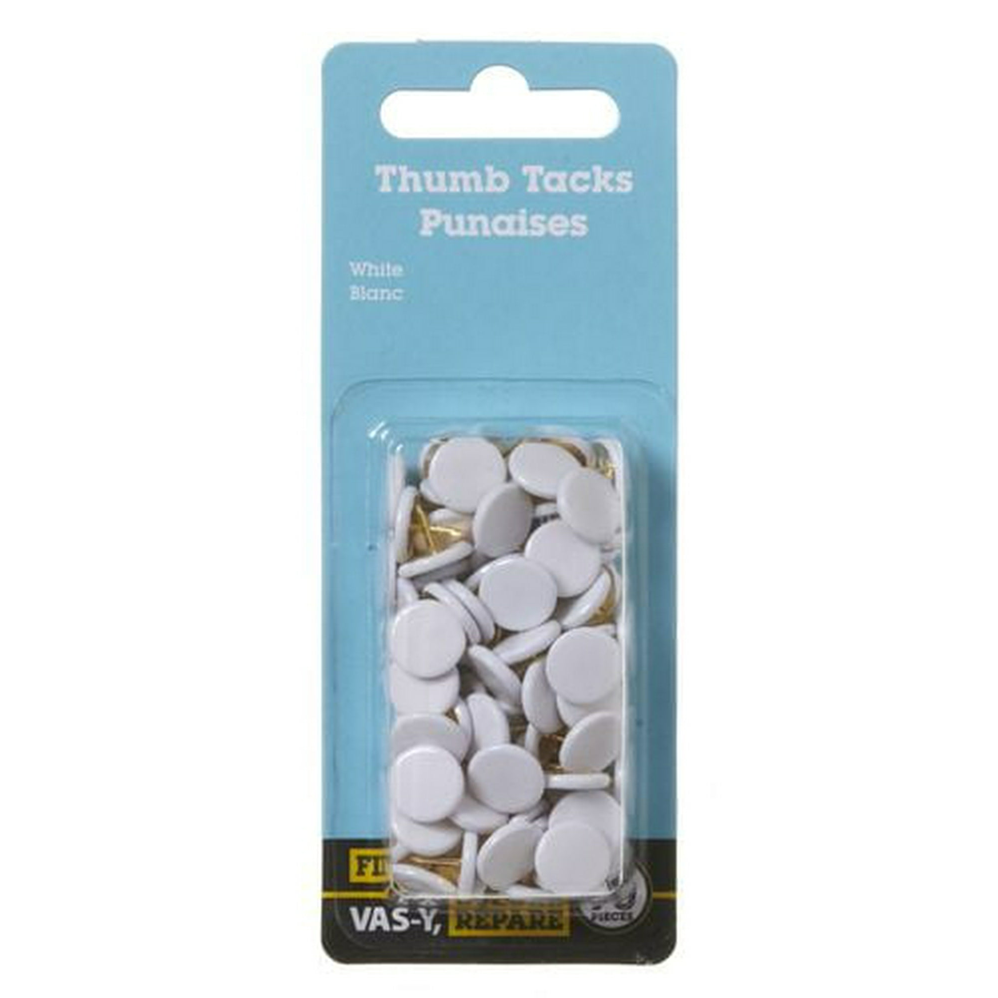 Click here for Fix It! White Thumb Tacks 90 Pieces prices