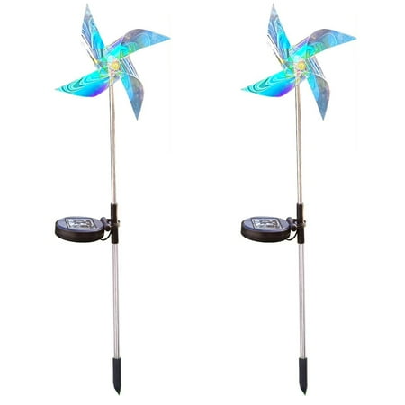 Solar Outdoor Lights Pinwheels Decorative For Garden Pathway House ...