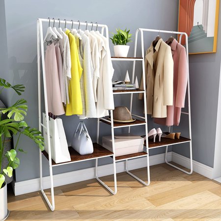 Metal Clothes Rack,Closet Organizer Heavy Duty Clothing Rack, Large ...