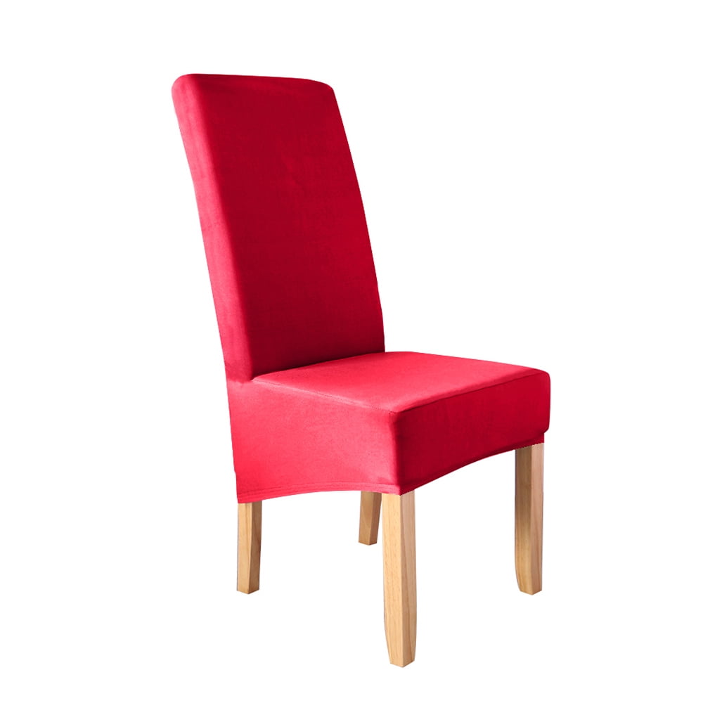 Hododo Large Stretch Short Dining Chair Slipcover (Set of 4, Gray ...