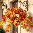 Simulated Peony Wall Hanging Artificial Green Plants with Flowering ...