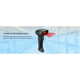 Adesso Wireless Spill Resistant Antimicrobial CCD Barcode Scanner with ...