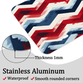 ADECORIVY Red Blue Stripes Front License Plate, Chevron Pattern Novelty ...
