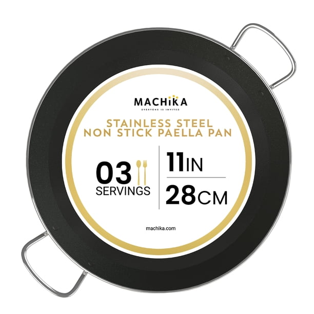 Pan Machika de acero inoxidable con superficie antiadherente de 35 cm ...