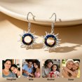 Cherishthese, 1.02 in. Colorful Crystal+Sun Circle Pattern, Silver ...