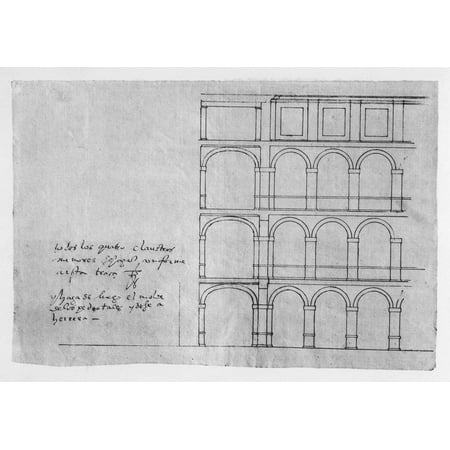 El Escorial: Arched Facade. /Nan Arched Facade Of El Escorial Palace ...