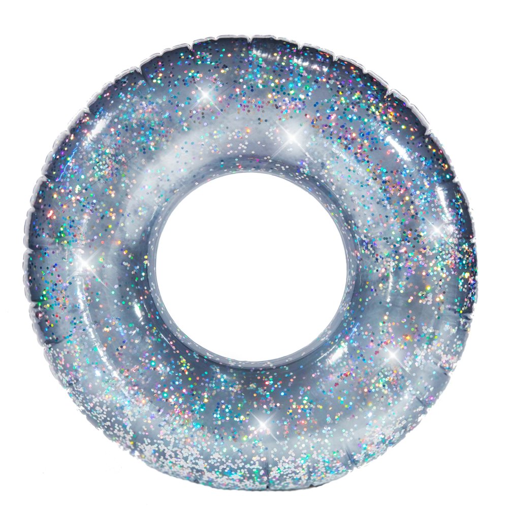 Glitter Pool Tube 48"- Silver Glitter - Walmart.com - Walmart.com