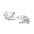 20pc 304 Stainless Steel Pendants Fan Charm Stainless Steel Color 17 ...