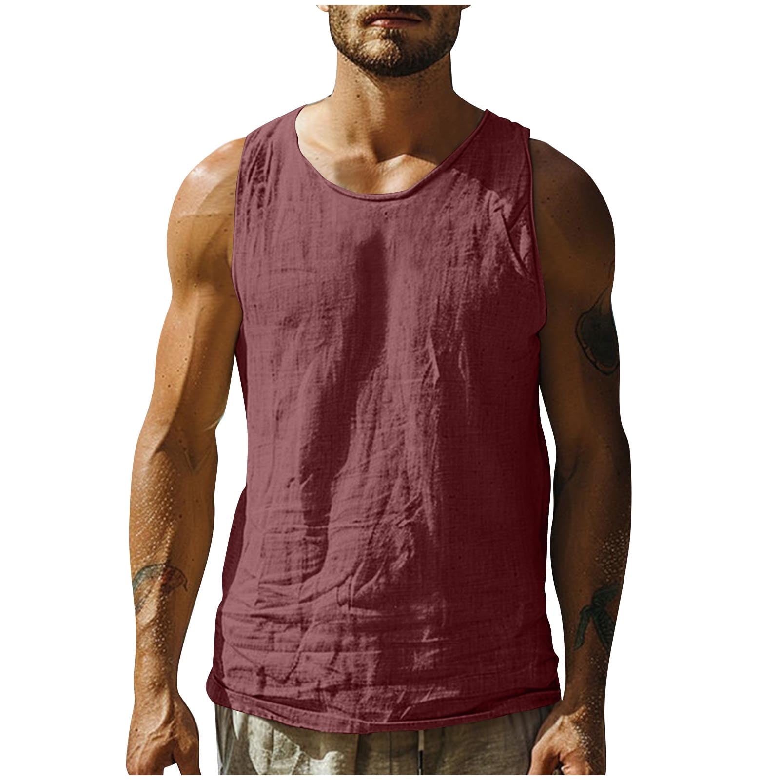 Click here for Cameland Mens Beach Tank Tops Sleeveless Beach Shi... prices