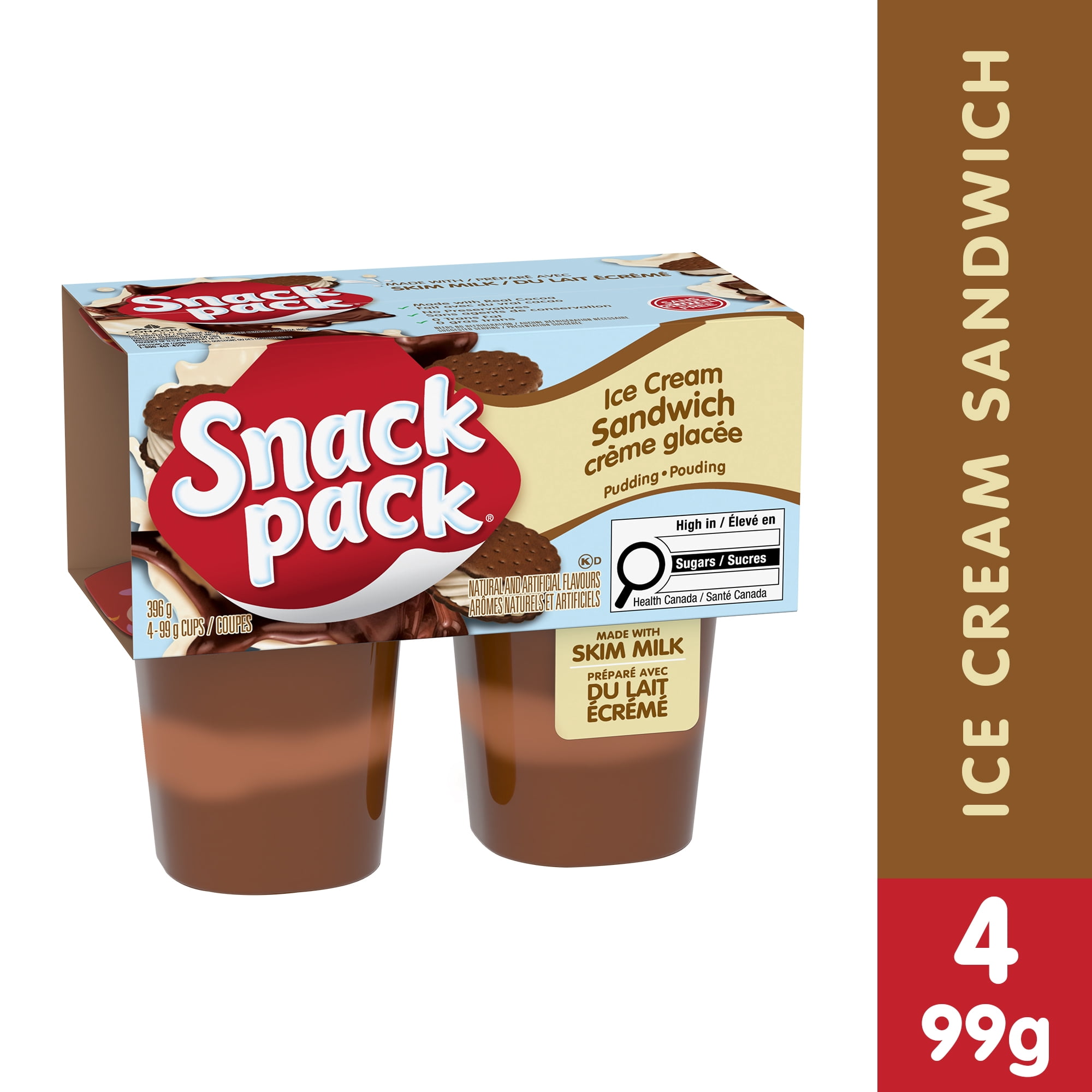 Click here for Snack Pack Ice Cream Sandwich Pudding Cups 99 G prices