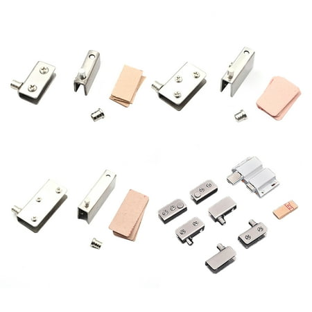 Showcase cabinet clamp clips Glass showcase clamp clips Silver tone ...
