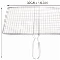 1pc Portable Foldable Stainless Steel Grill Basket, Multi-Use Barbecue ...
