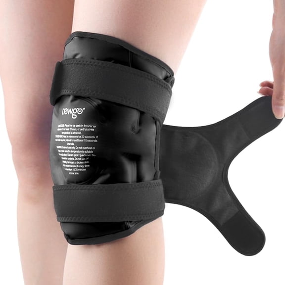 NEWGO Ice Pack for Knee Replacement, Reusable Gel Cold Pack with Straps ...