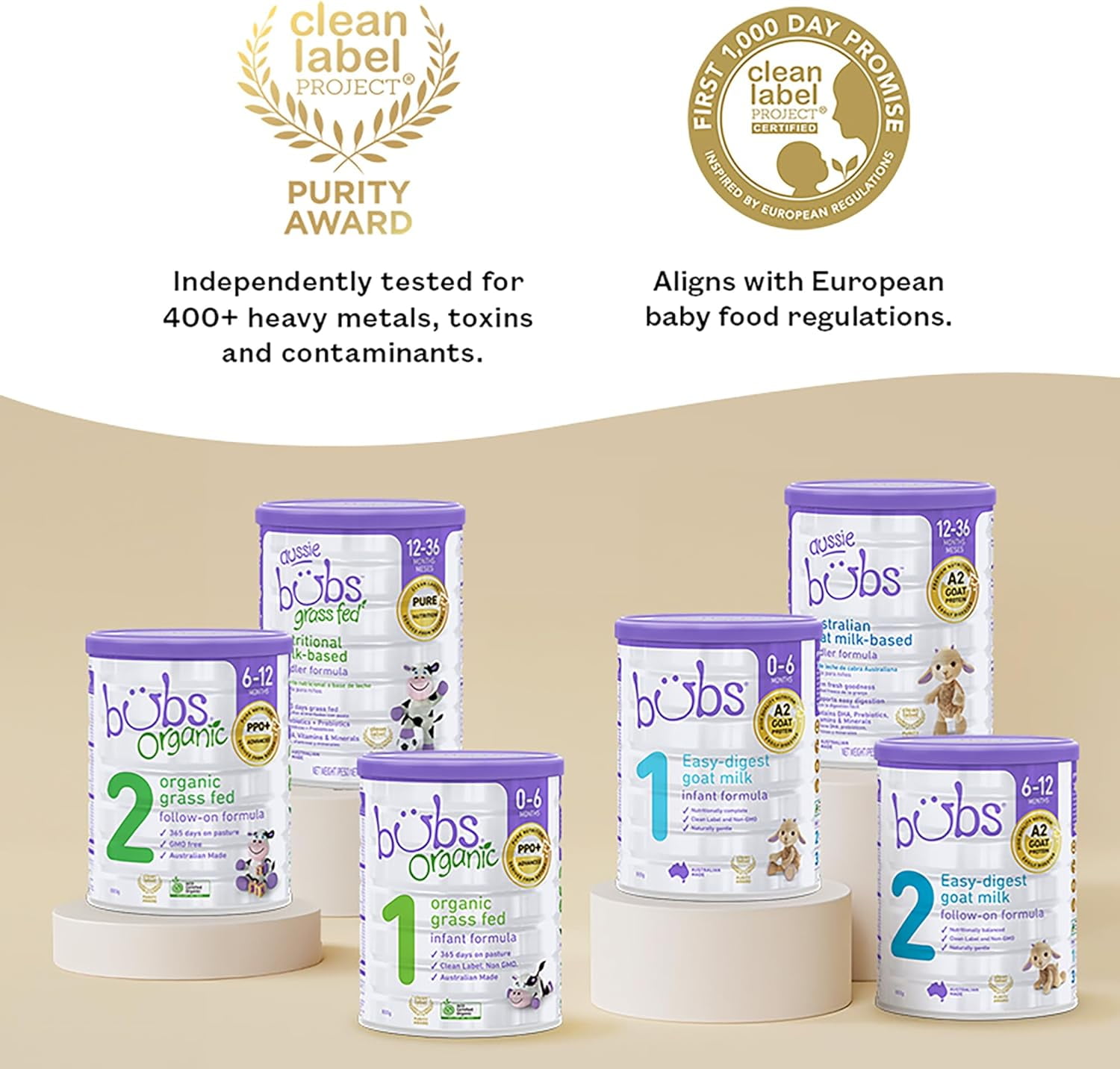 Bubs® Goat Milk Infant Formula Stage 1, 800g (0-6 Months), 07/28/2022