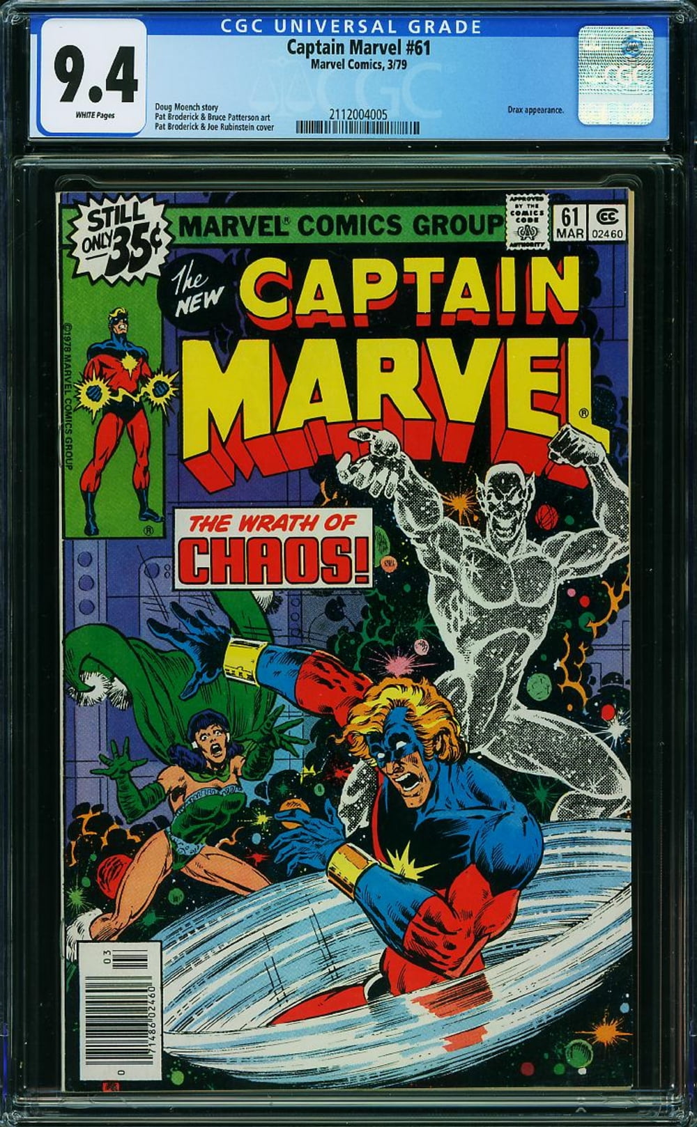 Captain Marvel #61 - CGC 9.4 Comic Book - Walmart.com