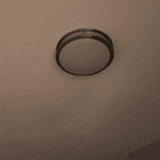 Depuley Modern LED Flush Mount Ceiling Light with Remote Black Close to ...