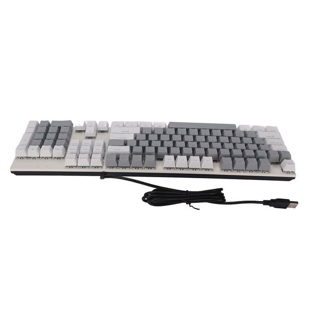 104 Keys Mechanical Keyboard, Wired Blue Switches Gaming Keyboard ...