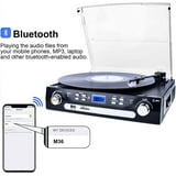 DigitNow Bluetooth LP Multi Record Player with AM/FM Radio System ...