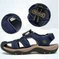 RIBONGZ Men's Closed Toe Water Sandals Hollow-Out Wading Shoes Men ...