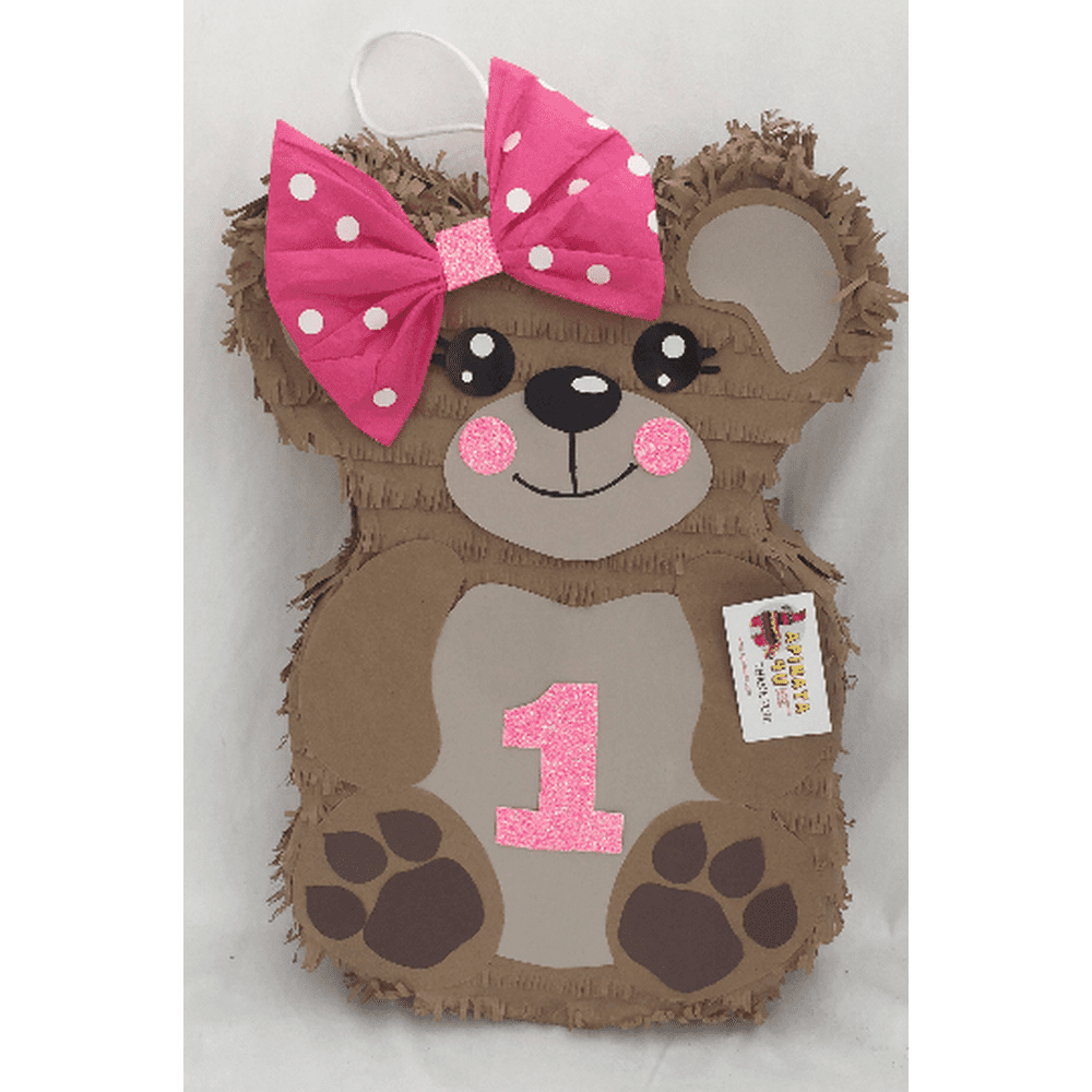 Girly Baby Bear Pinata for First Birthday - Walmart.com - Walmart.com
