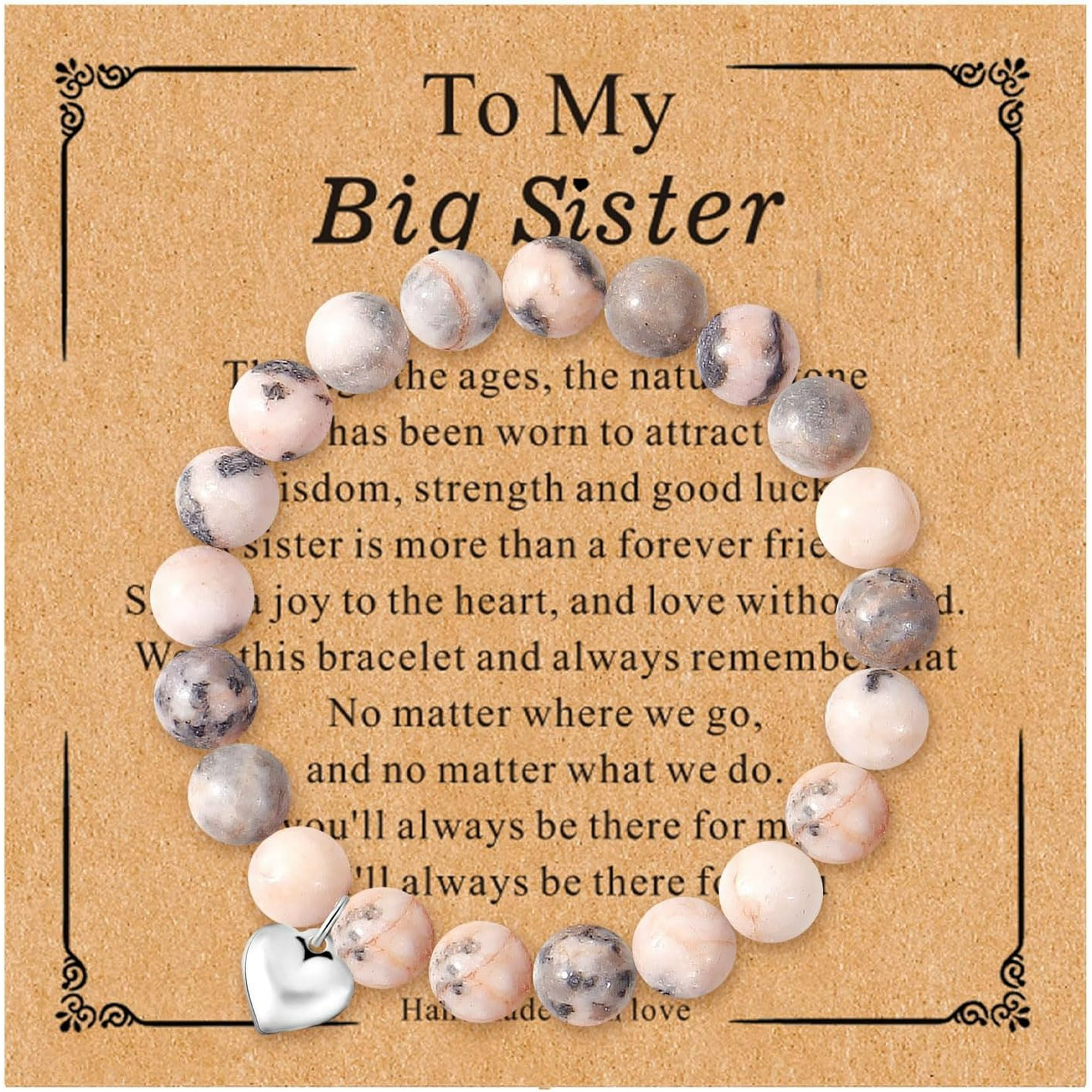 Click here for Hahdaxia To My Sister Bracelet Natural Stone Brace... prices