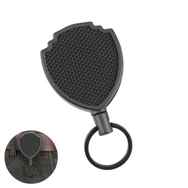 Retractable Key Reel, Heavy Duty Keychain with Carabiner, Steel Cable ...