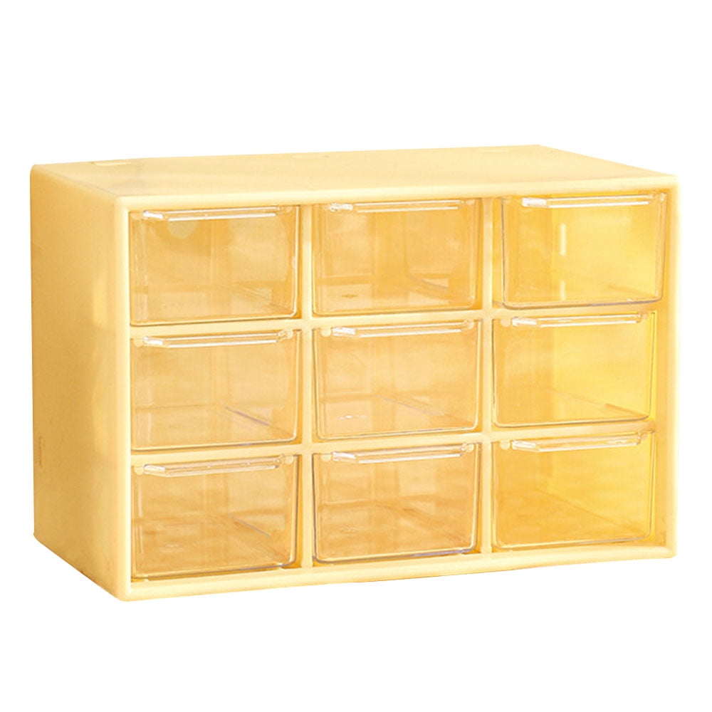 Desktop Crafts Storage Box with Removable Mini 9 Drawer Bracket for ...