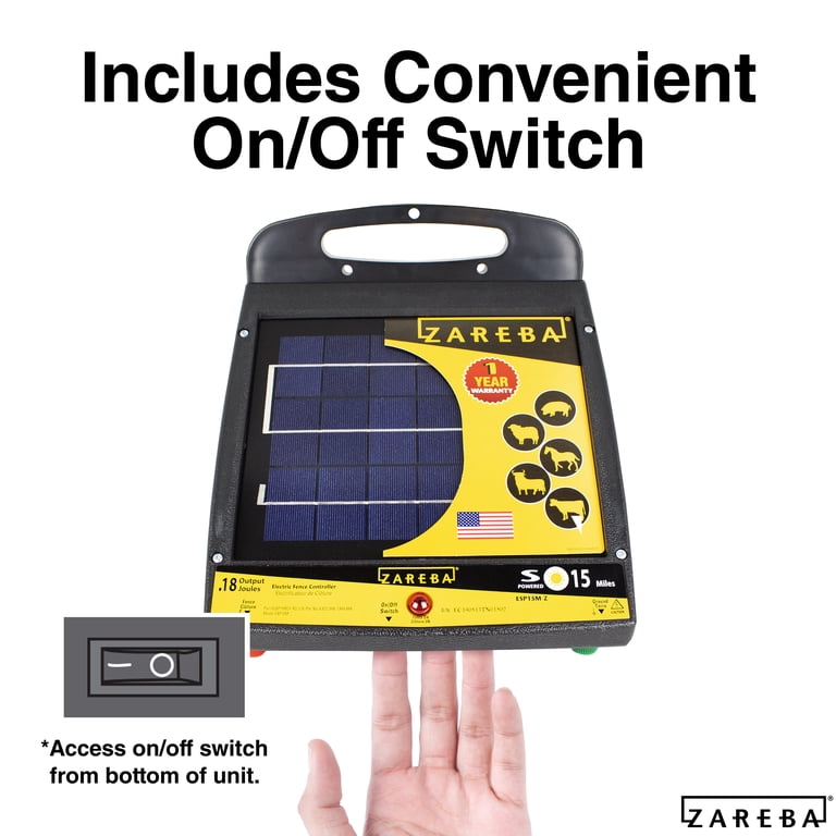 Zareba Solar Fence Charger Zareba Electric Fence Charger & Fence
