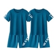 akafmk Boys Workout 2-Piece Outfits Fast Dry Short Sleeve Crewneck T ...