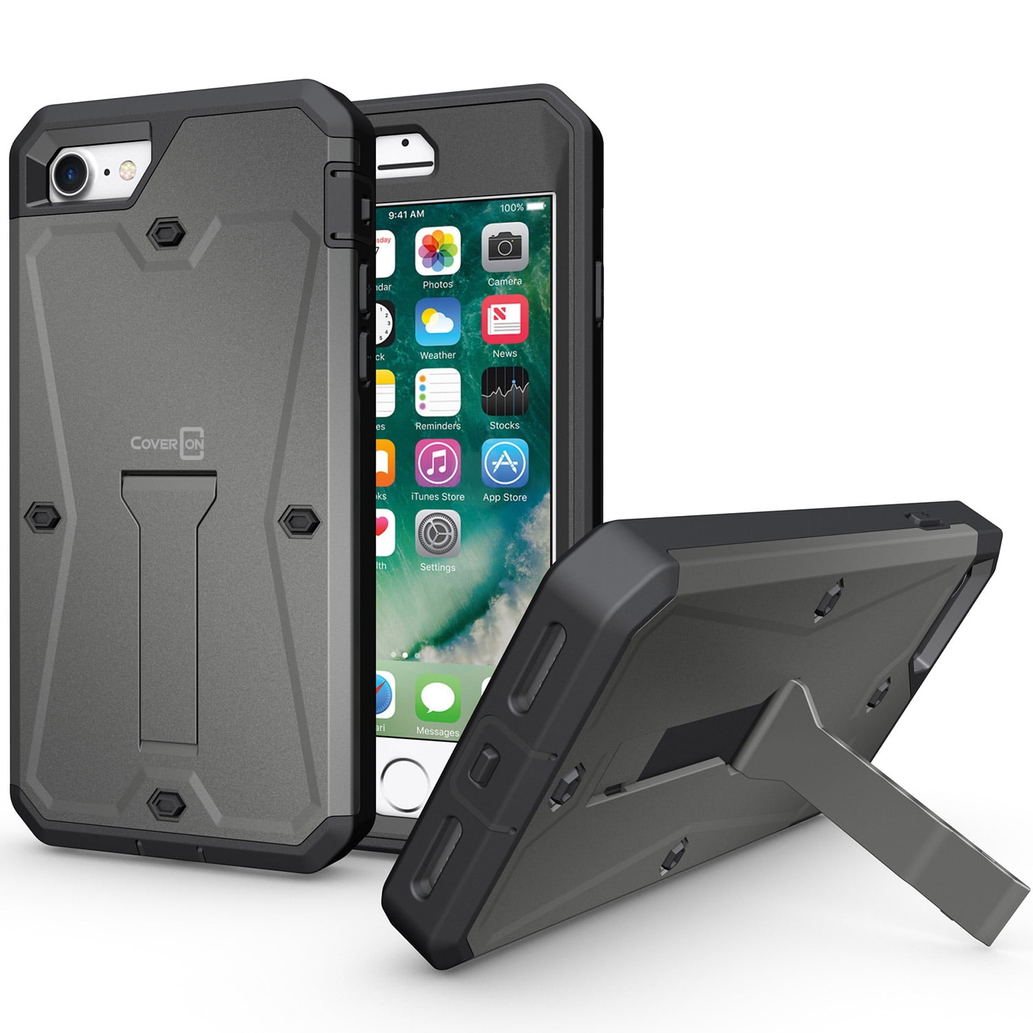 CoverON Apple iPhone 7 (4.7) Case, Priwen Series Heavy Duty Protective ...