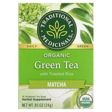 (4 pack) Traditional Medicinals, Organic Green Tea Matcha with Toasted ...