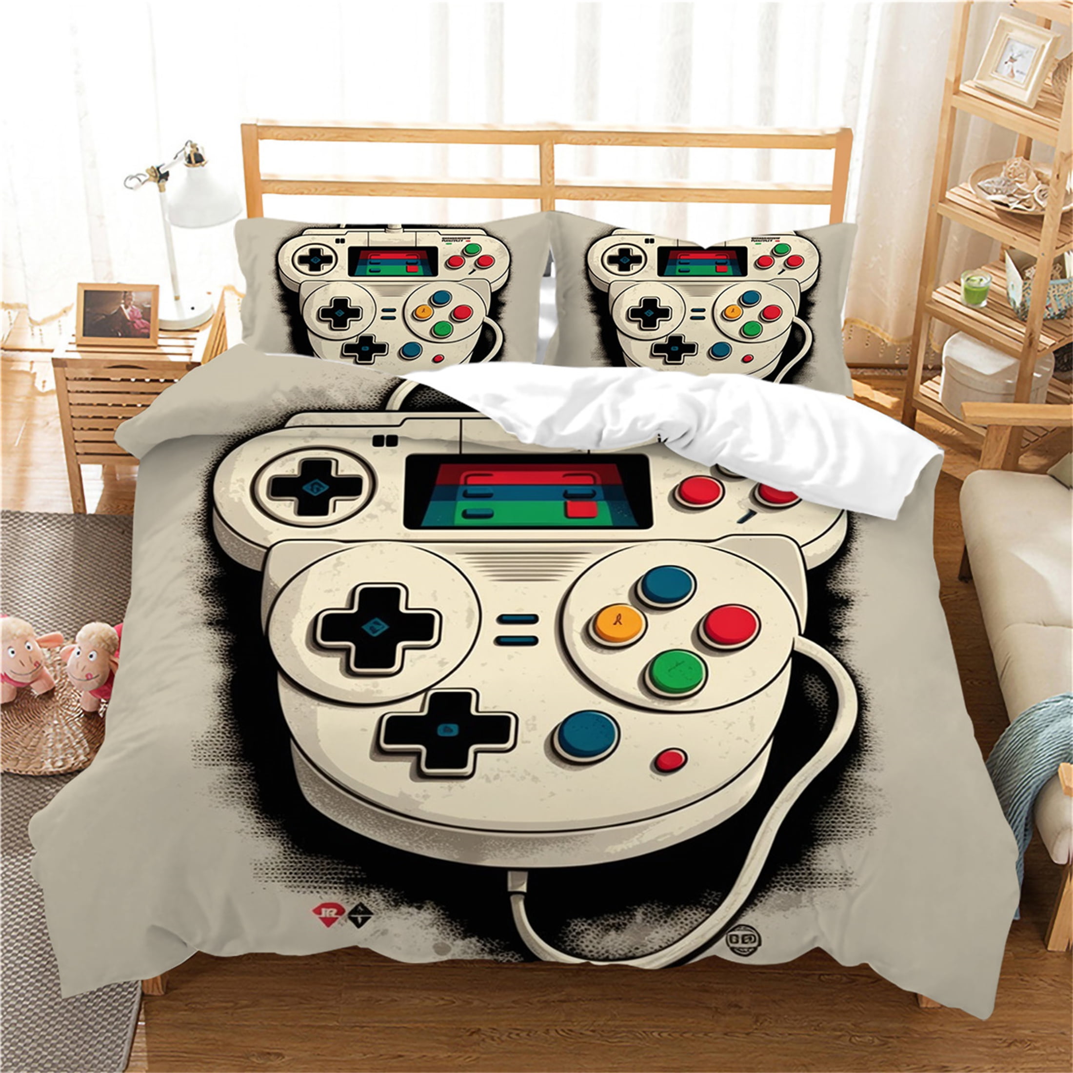 Bedding Set Cover Punk Game Consoles Printing Skin Friendly Quilt Cover ...