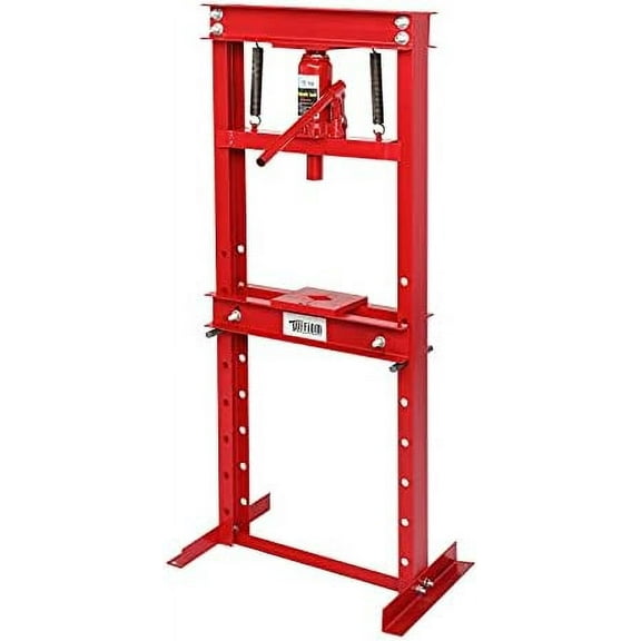 Aukfa 12 -Ton Hydraulic Shop Press with Press Plates, H-Frame Garage ...