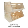 "Make Market® 18"" Stackable Natural Wooden Bin for Indoor Use ...